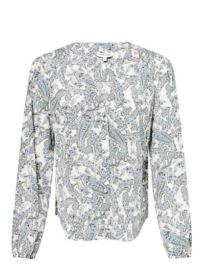 VERONICA BEARD Veronica Beard Farah Paisley-Print Silk-Blend Blouse